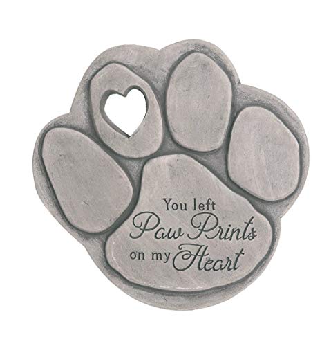 Copy of FIR Pet Memorial Garden Stepping Stone, You Left Paw Prints on ...